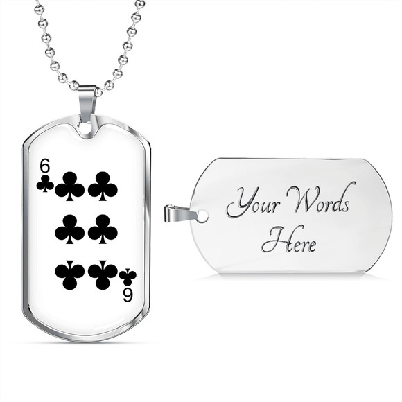 Express Your Love Gifts | Jewelry | 6 Of Clubs Gambler Necklace ...